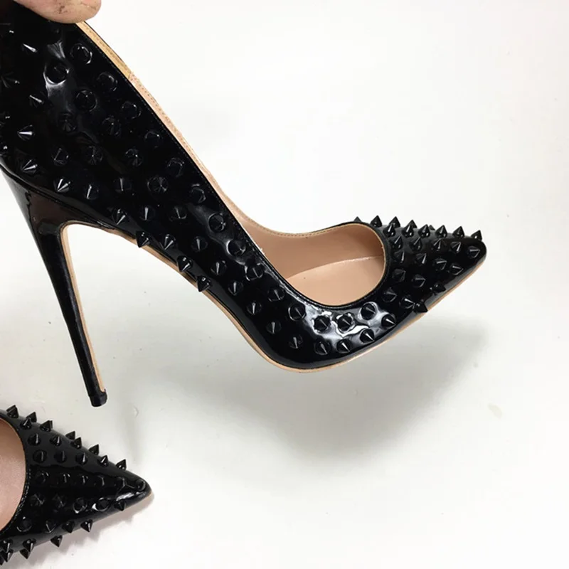 Black Studded Heels