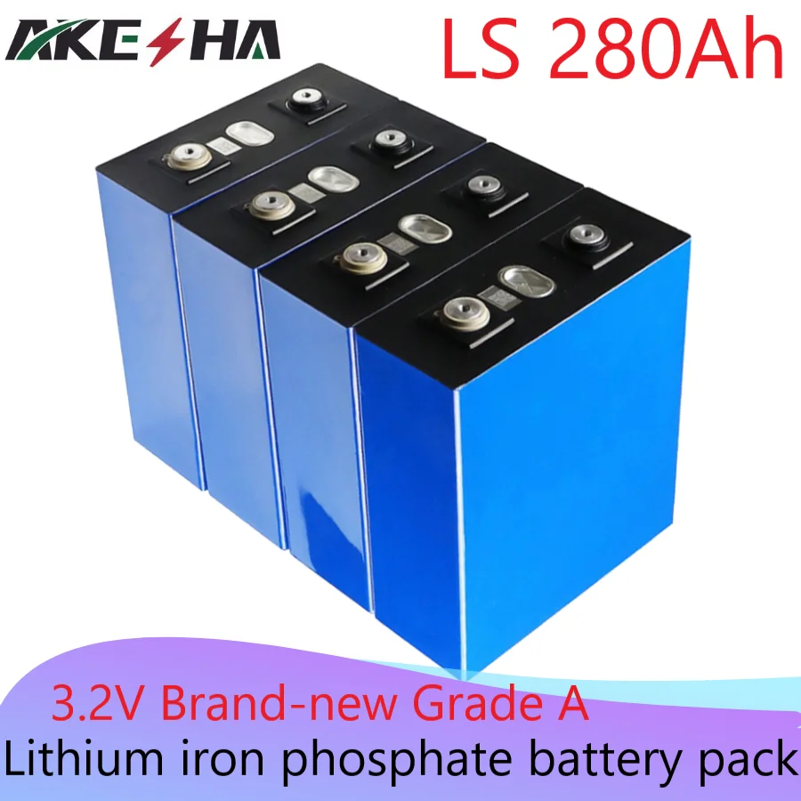 4PCS ls280Ah 3.2V 280AH Prismatic Lifepo4 Battery 48V Solar system ...