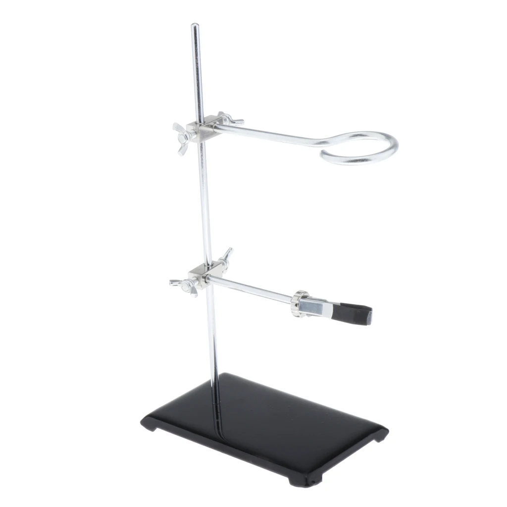 Laboratory Educational Steel Support Ring Stand With Rings For Kids And Adults Science 