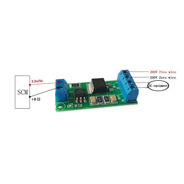 Tirisztor Vezérlőpanel Trigger Kapcsoló Dc Vezérlő Ac 220V Optocoupler ...