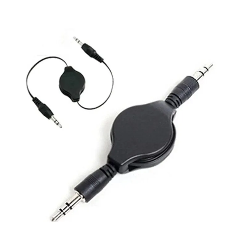 3.5mm Retractable AUX Cable Male To Male Car Kit MP3 Audio Cable ...
