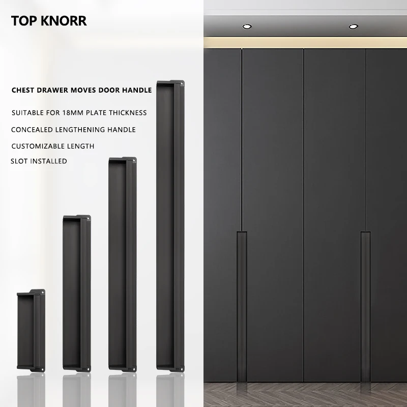 TOP-KNORR-Invisible-Handle-Wardrobe-Door-Cabinet-Drawer-Modern-Simple ...