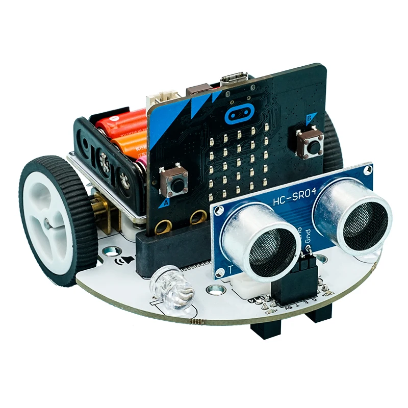 Microbit car Patrol line obstacle avoidance remote cutebot programmable ...