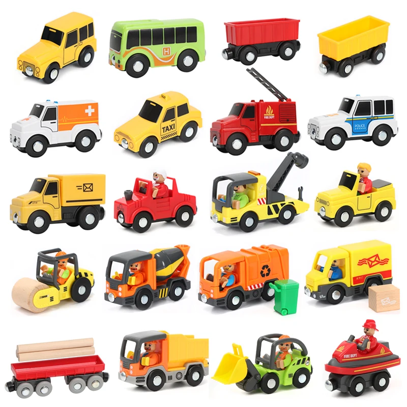 magnetic car toy function train track scene car truck accessories ...