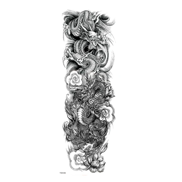 Transparent Sleeve Tattoo Drawings