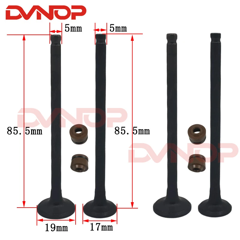 Motorcycle 4PC Nmax Intake And Exhaust Valves for Yamaha GPD150 A N MAX ...