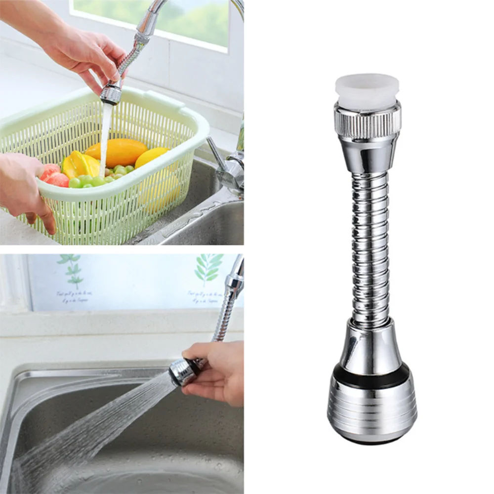 Flexible 360 Sink Faucet Sprayer Adapter Filter