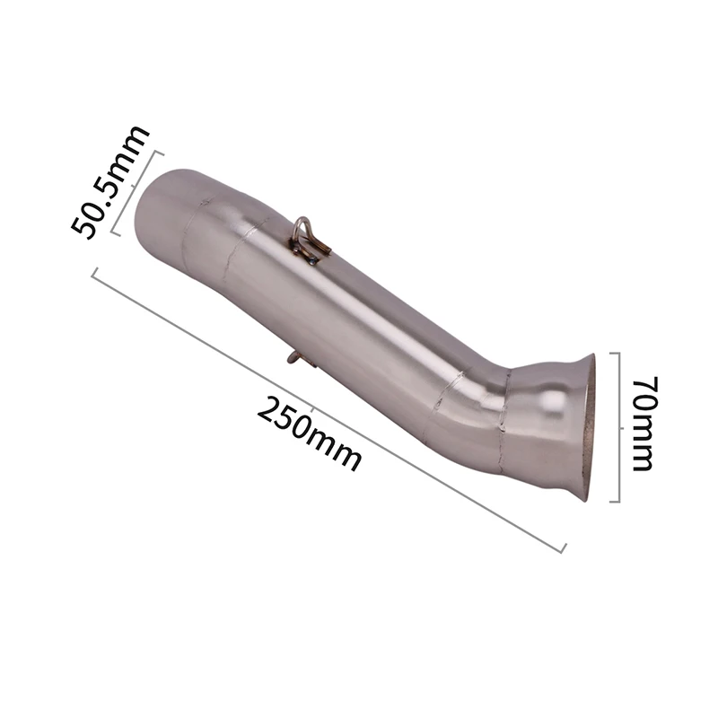 51/70mm Mid Pipe for Ducati Hypermotard 821 Motorcycle Exhaust Pipe ...