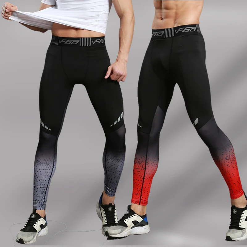 Men's Lycra Leggings Compression Sports Pants Cycling Running ...