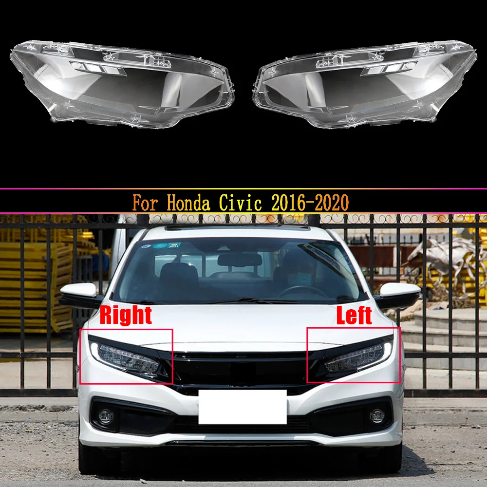 Headlight-Lens-For-Honda-Civic-2016-2017-2018-2019-2020-Headlamp-Cover ...