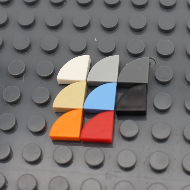 Moc Tile Round 1x1 Quarter 25269 DIY Creative Enlighten Assembly ...