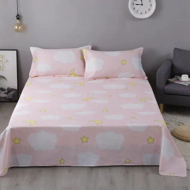 Drap Housse,Drap de lit Simple et élégant à fleurs, couverture de ...