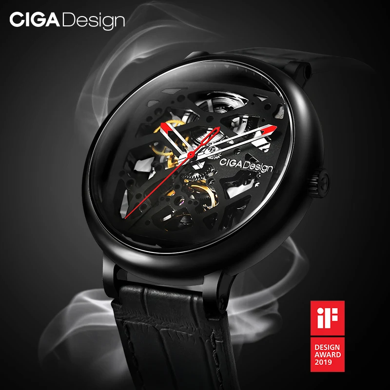 CIGA DESIGN Reloj de pulsera mecánico automático Unisex, con carcasa de ...