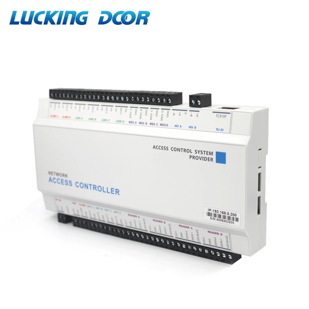 Four Door Network Access Control Panel Board With Software ...