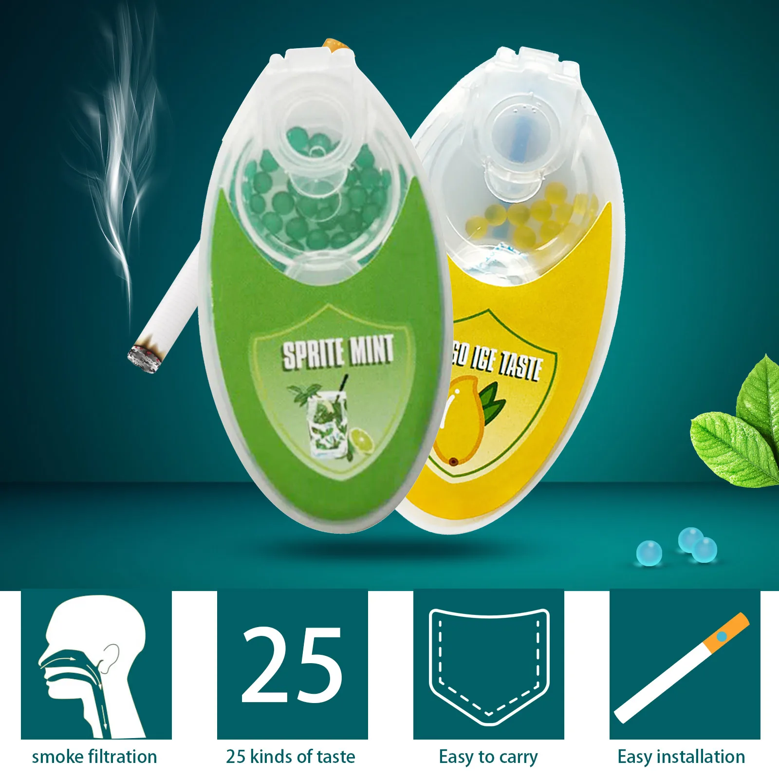 Mixed-Fruit-Flavour-Mint-Flavor-Ice-Cigarette-Beads-Cigarette-Capsule ...