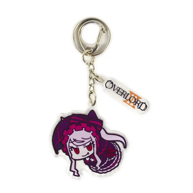 Anime Overlord Albedo Key Ring Japanese Cartoon Collection Key Chain ...
