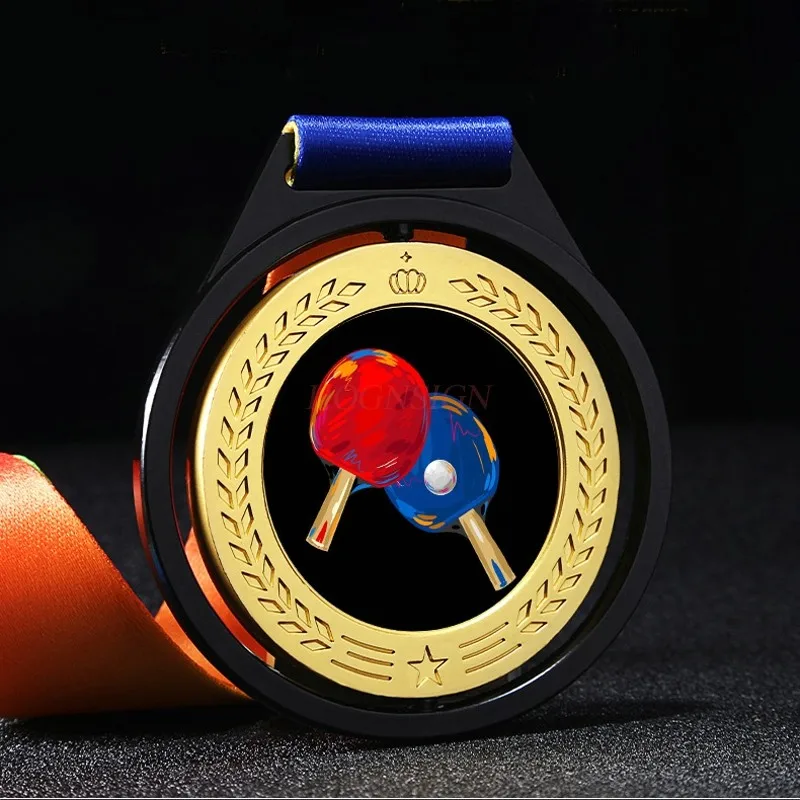 Medal Table Tennis Competition Medal Personality Creative Metal Medal ...