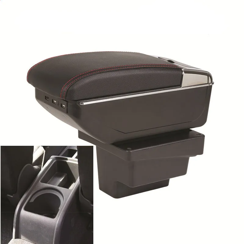 For Volkswagen Tiguan Armrests box central Store content box with cup ...