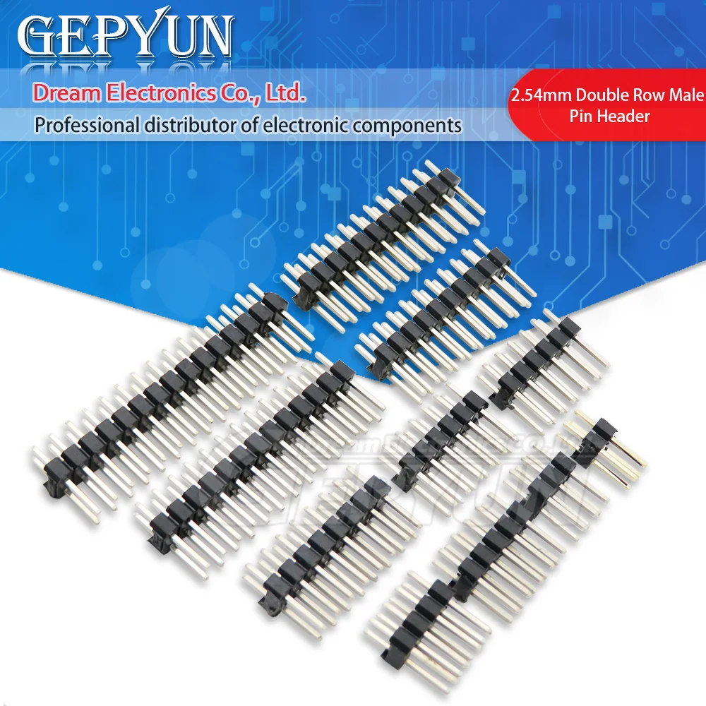 2-54mm-Double-Row-Male-Pin-Header-Pinheader-Through-Holes-Connector-PCB ...