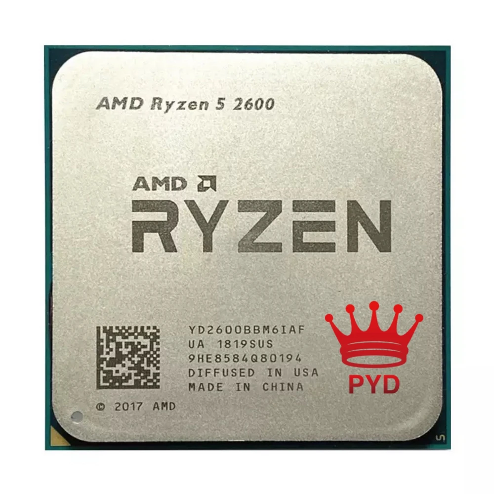Amd Ryzen 5 2600 R5 2600 3.4 Ghz Six-core Twelve-core 65w Cpu Processor ...