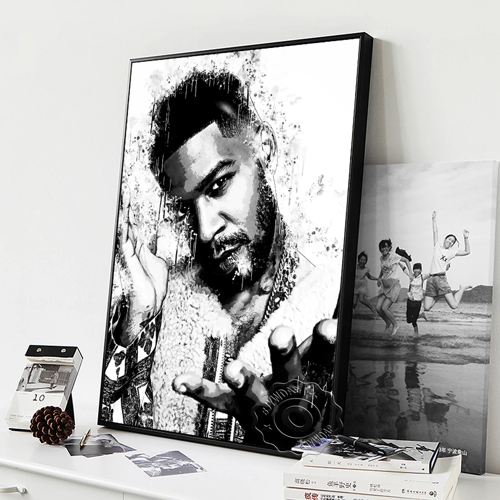 Kid Cudi Black And White Poster
