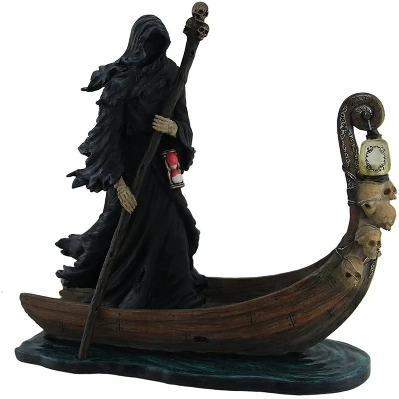 Veronese Home Garden Decoration Resin Statue Charon Figure Ferryman ...