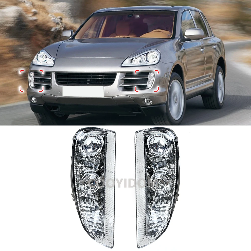 Car-DRL-Front-Bumper-Driving-Light-For-Porsche-Cayenne-2007-2008-2009 ...