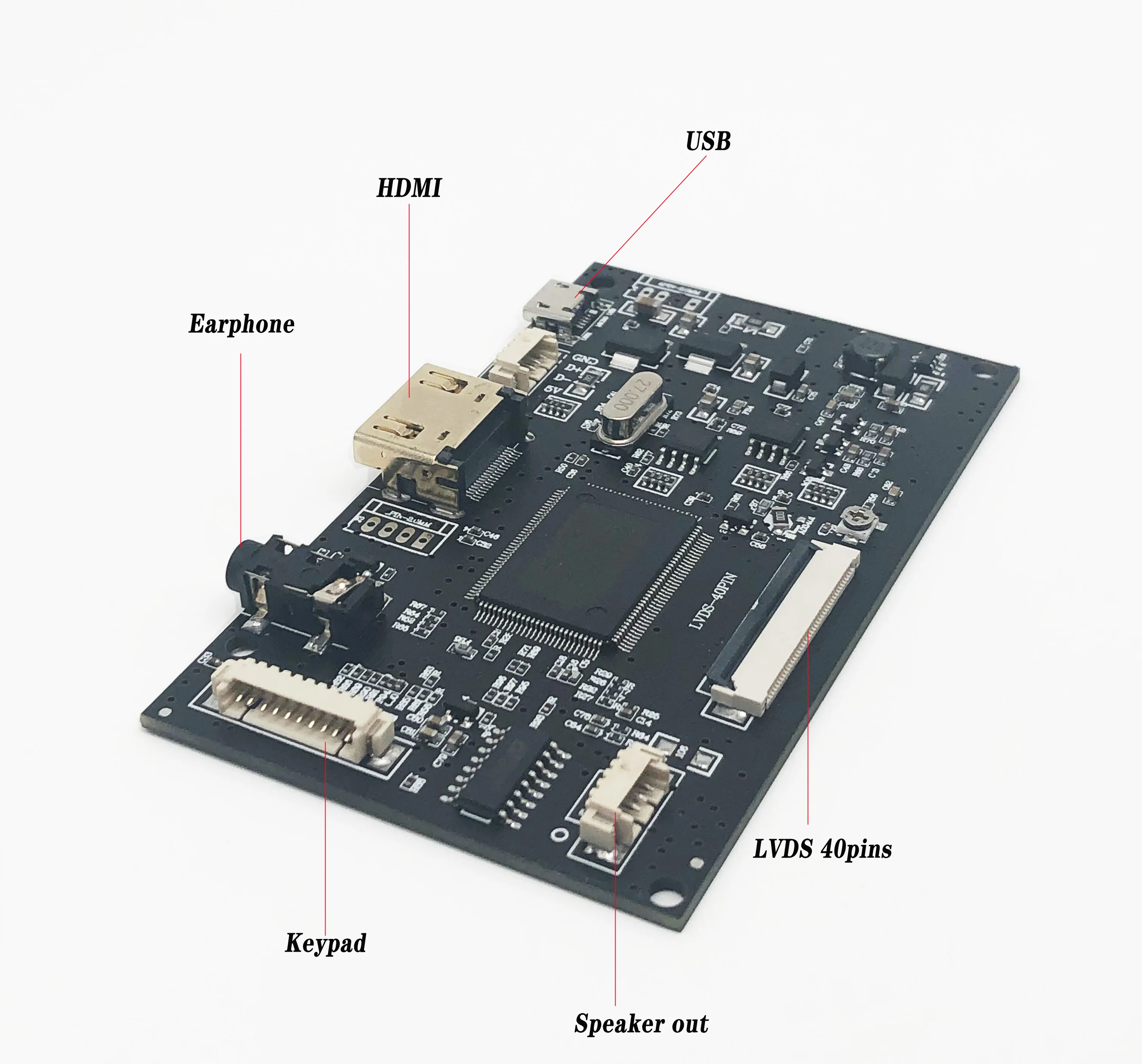 HDMI-Audio-40pin-LCD-Driver-Controller-Board-Kit-for-Panel-CLAA070ND02 ...