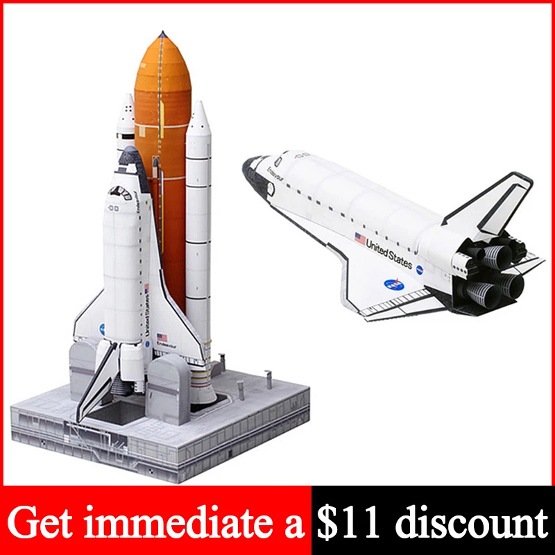 Paper Space Shuttle Model