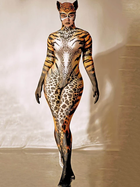 Full Body Paint Animal Print