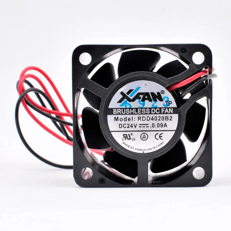 Rdd4020b2 4cm 40mm Fan 40x40x20mm Dc24v 0.09a 2 Wires Double Ball ...