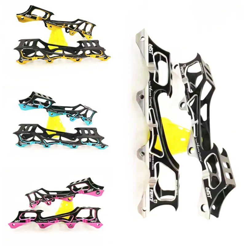 Dual-Colors-Alloy-CNC-FIERCE-Rockered-Skating-Frame-Banana-Inline ...