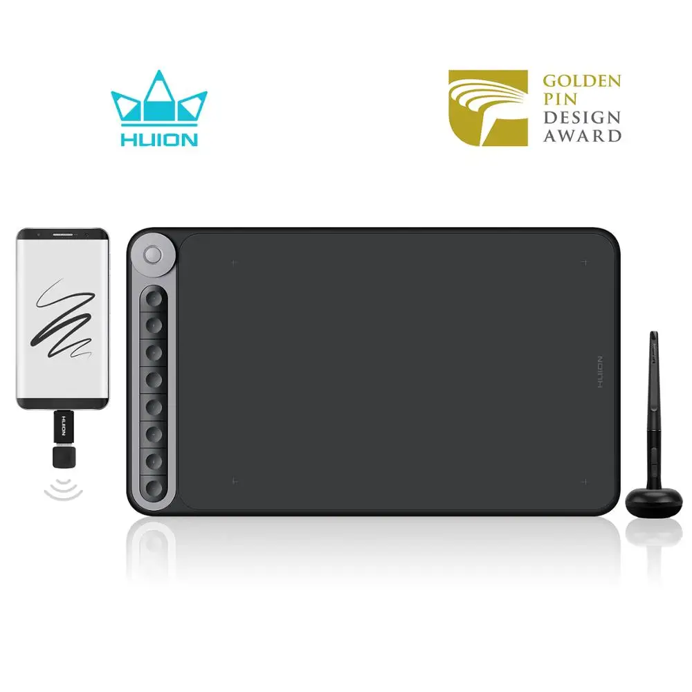 Huion-Graphics-Tablets-Q620M-Inspiroy-Dial-USB-2-4G-Wireless-Digital ...