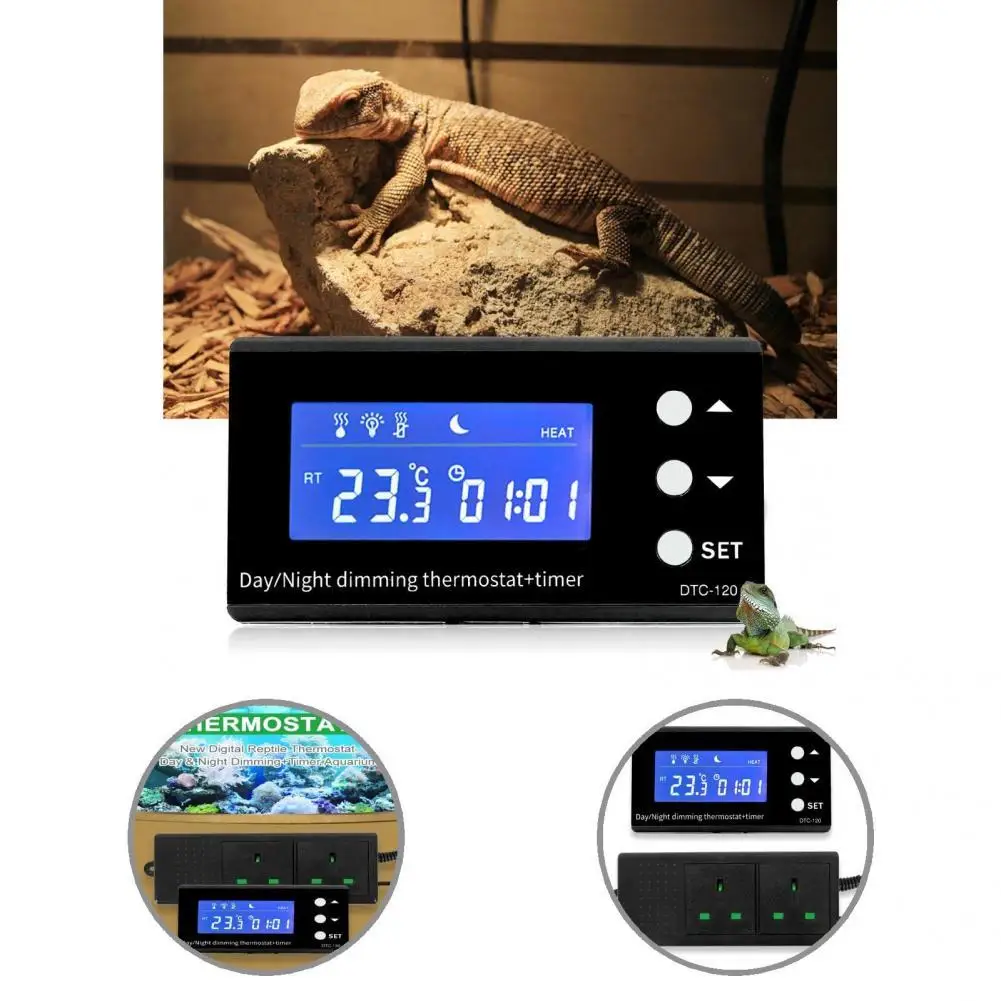 Versatile Day/Night Reptile Digital Temperature Controller Digital ...