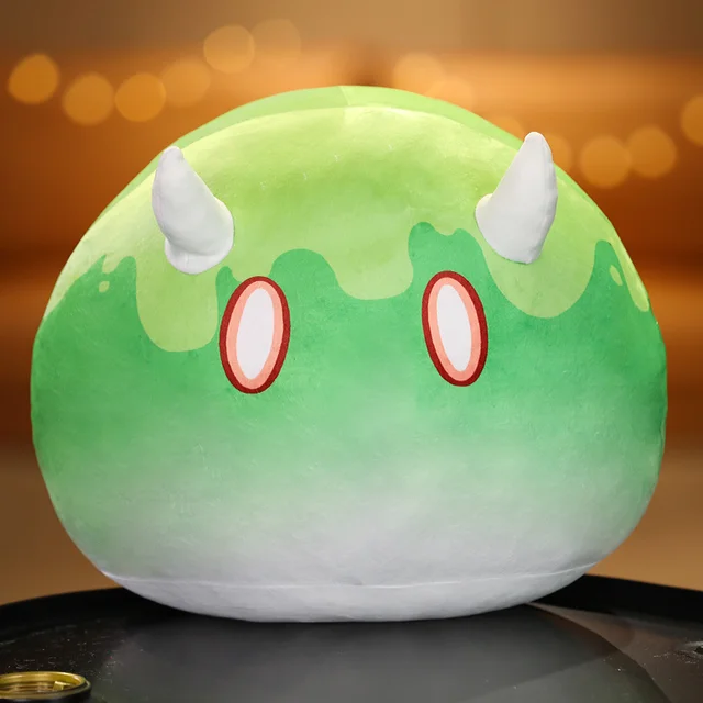 Genshin Impact Slime Plush Toy Element Anemo Electro Pyro Cryo Hydro ...