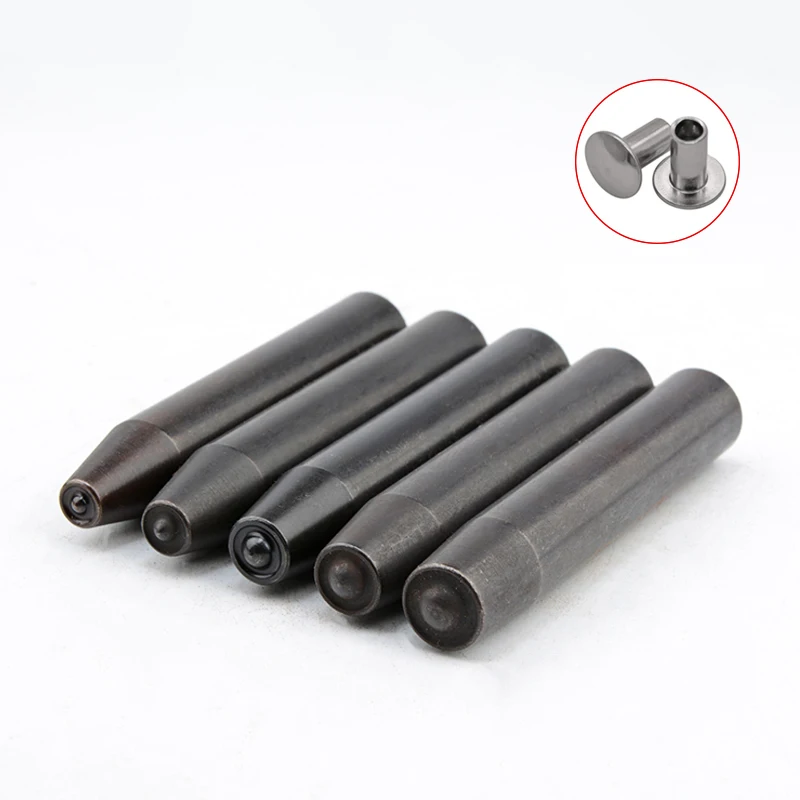 5pcs M3 M4 M5 M6 M8 Punch Pin for Aluminum Flat Round Head Half Hollow ...