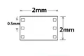 Clamshell QFN6 to DIP6 adapter WSON6 DFN6 MLF6 test socket 2X2mm 0.5mm ...