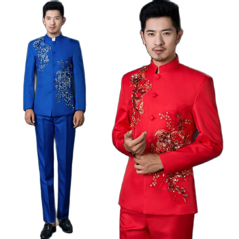S-3xl 2017 New Men's Clothing Male Chinese Tunic Suit Suit Set ...