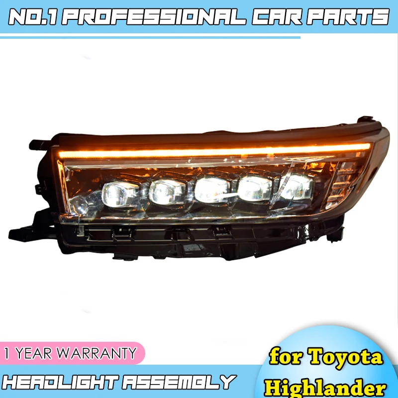 Car Styling for Toyota Highlander 2018 Headlights New Kluger LED ...