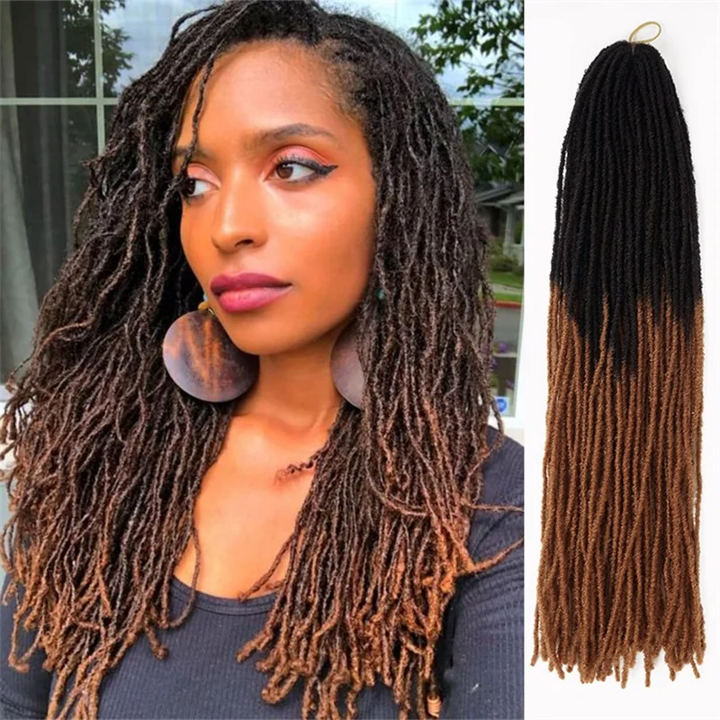 18-Inch-Fake-Hair-Sister-Locs-Faux-Locs-Crochet-Hair-Extensions-For ...