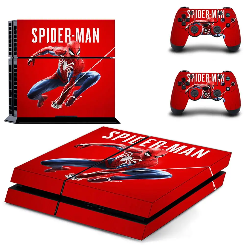 Spiderman Full Cover Faceplates PS4 Skin Sticker Decal For PlayStation ...