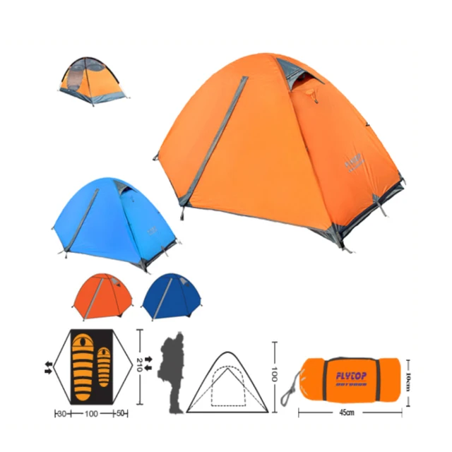 1 2 Man Tents FLYTOP 1-2 Person 4 Season Backpacking Tent - Waterproof ...