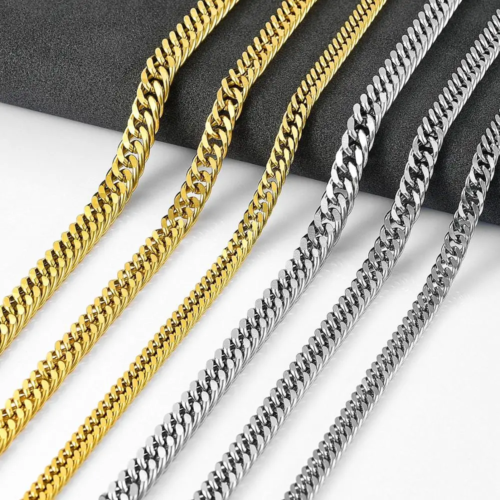 Mode Mannen Roestvrij Stalen Ketting Ketting Hoge Kwaliteit Gouden ...