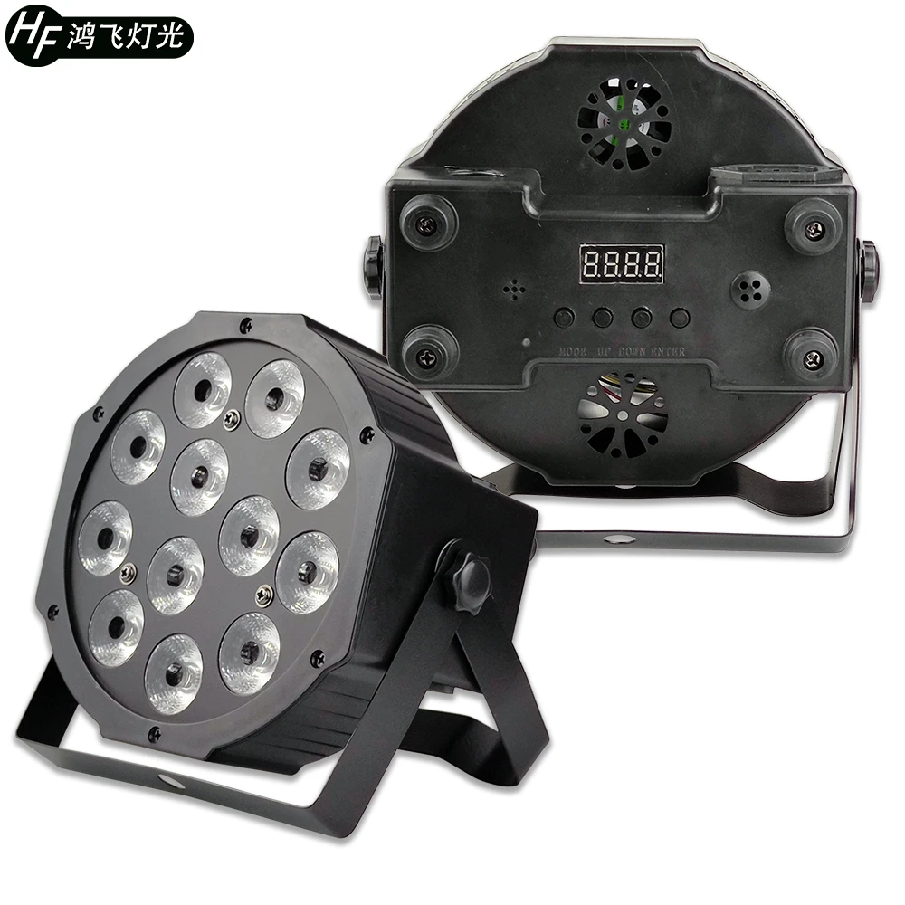 12x18w 6in1 Led Par Light Rgbwa+uv 6in1 Led Flat Par Light Dmx512 In ...