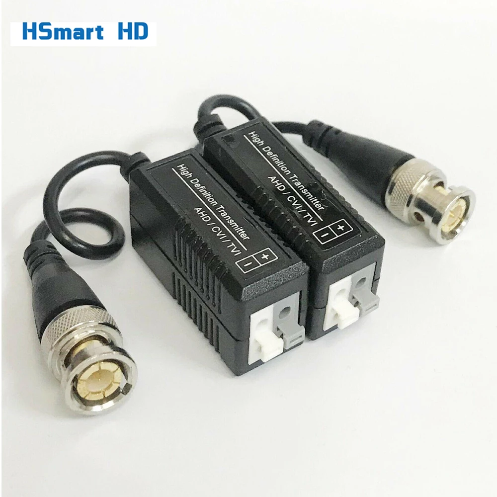 CCTV 비디오 Balun BNC CAT5 CAT6 UTP HD TVI AHD CVI 카메라 1 Set|자동변속기 & 케이블 ...