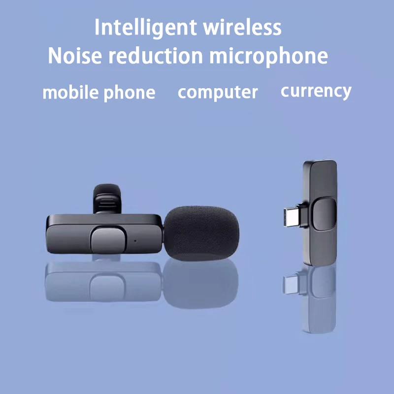 Usbc avec boitier Microphone Lavalier sans fil, pour enregistrement ...