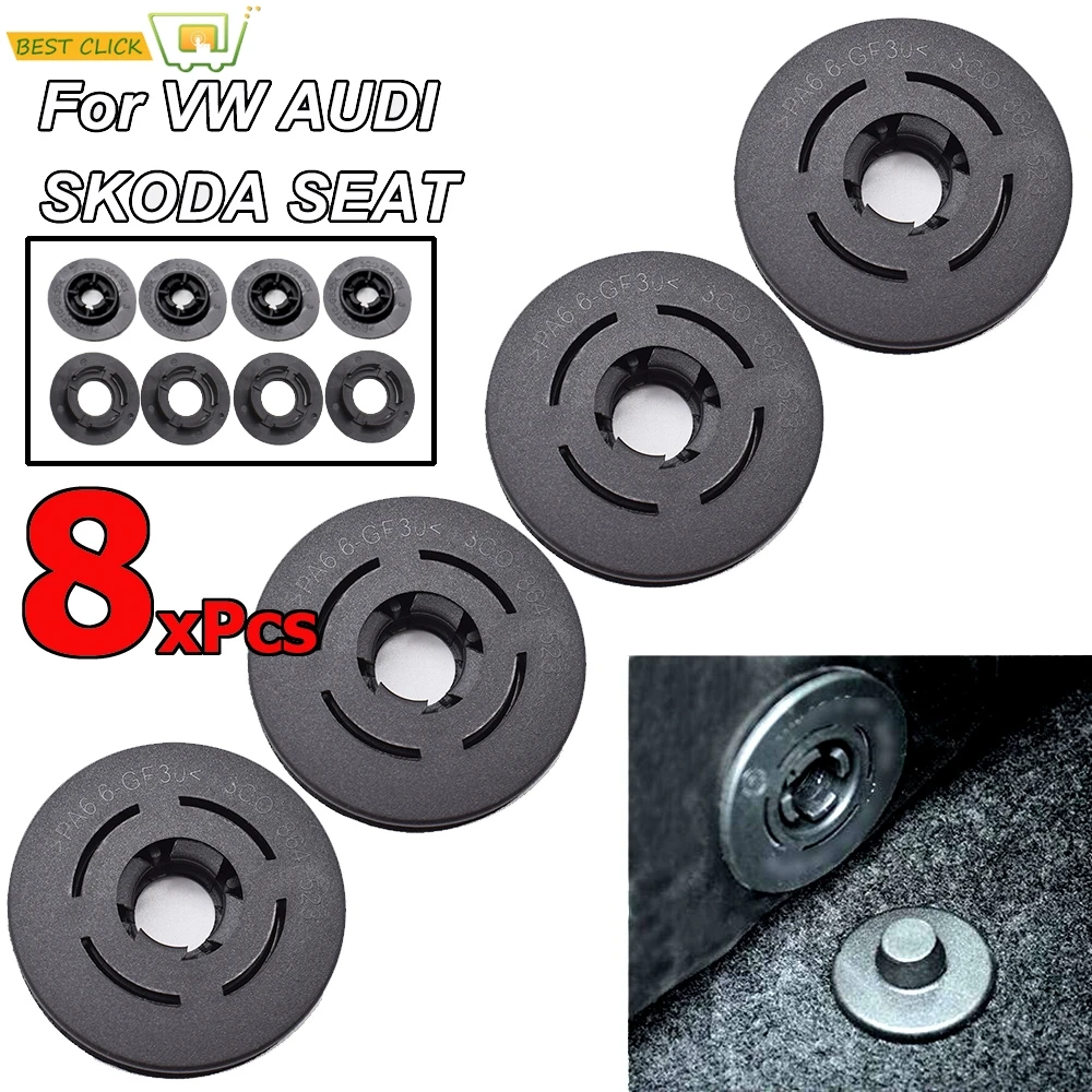Car Carpet Floor Mat Clips Fastener Clamps For VW Passat Polo Golf ...