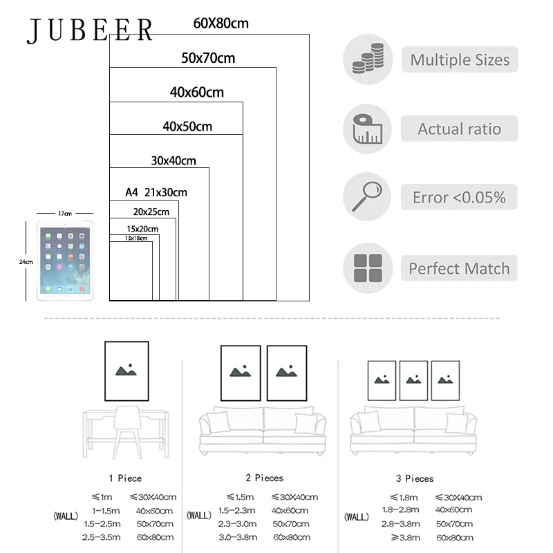 Nordic Inspirational Quotes Posters Modern Cursive Verse Wall Paintings ...