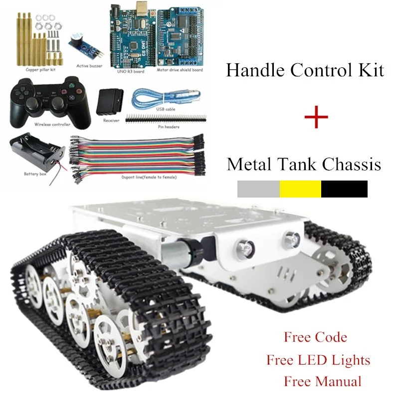 DOIT Wireless Handle Control RC Tank Chassis Smart Tracked Car Model ...