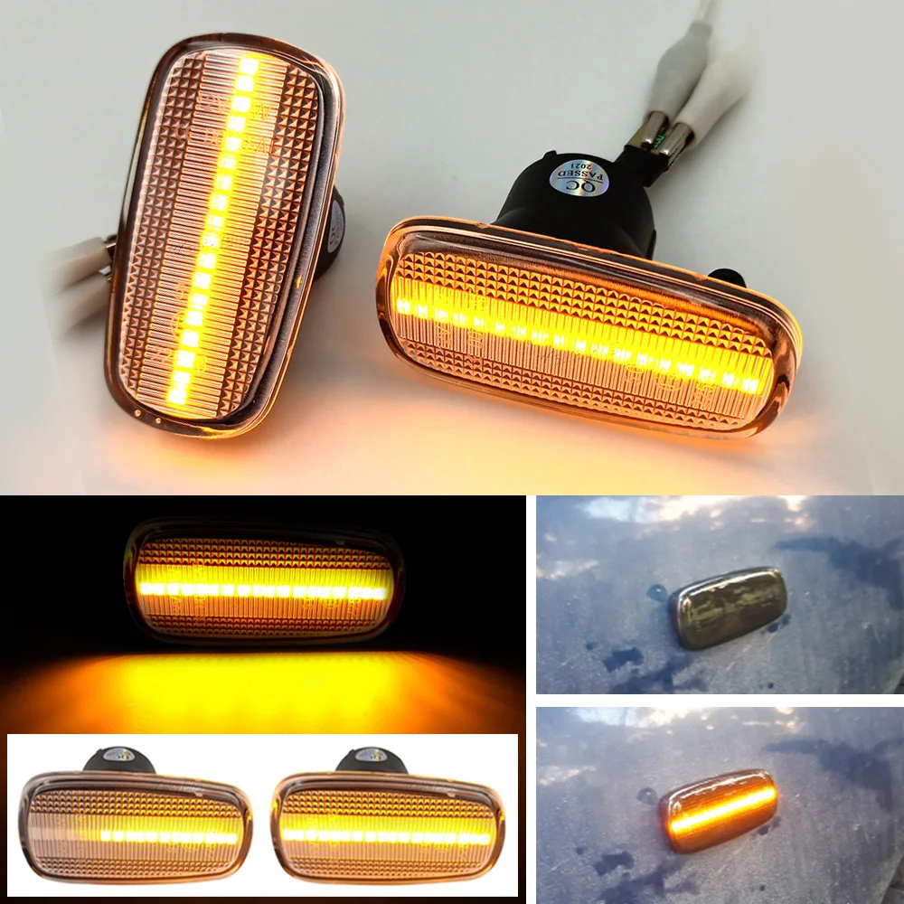 2Pcs-Dynamic-Amber-LED-Side-Marker-Indicator-For-Toyota-RAV4-Isis-Crown ...